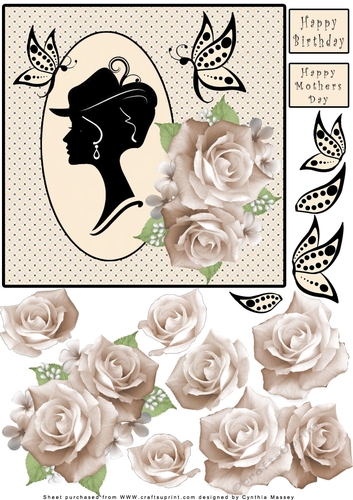 Lovely Lady - Decoupage - CUP947199_3367 | Craftsuprint