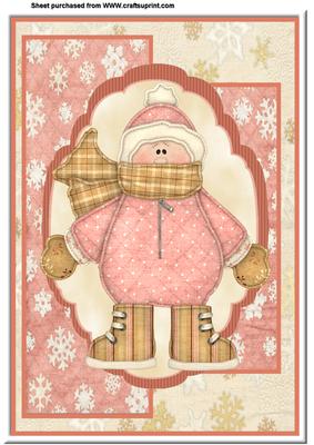 A4 Snow Girl - CUP113930_452 | Craftsuprint