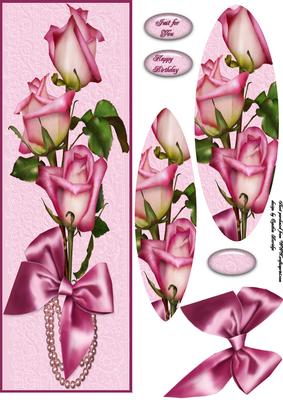 Dl Rose and Pearls - CUP285961_452 | Craftsuprint