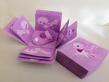 Baby Girl Exploding Box with Shoe - CUP352375_452 | Craftsuprint