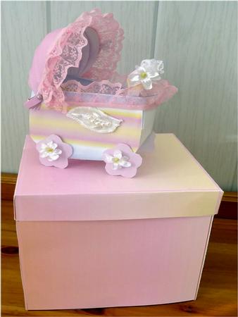 Pink Pram and Box Kit - CUP362673_452 | Craftsuprint