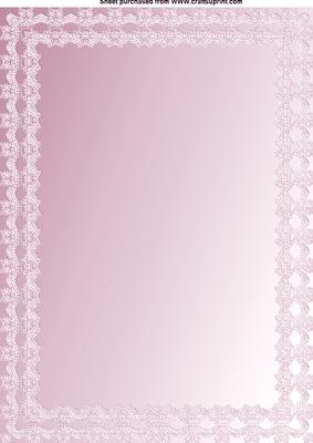 Pink Double Lace Paper - CUP433970_452 | Craftsuprint