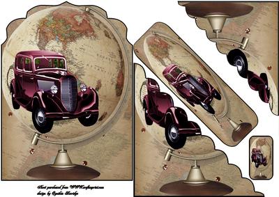 Car Map Bookmark Card - CUP481824_452 | Craftsuprint