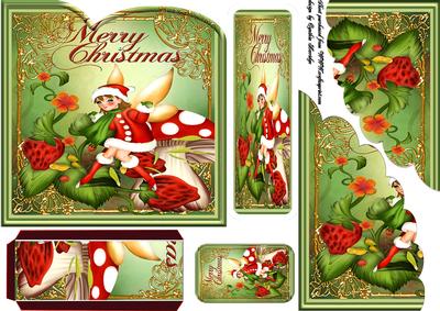 Christmas Fae Bookmark Card - CUP485846_452 | Craftsuprint