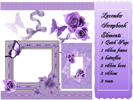 Lavender Scrapbook Kit - CUP560674_452 | Craftsuprint