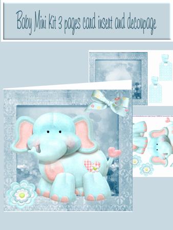 Baby Elephant Mini Kit - CUP617030_452 | Craftsuprint