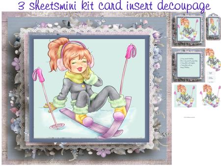 Snow Girl Mini Kit - CUP663214_452 | Craftsuprint