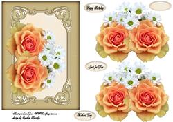 Orange Roses Framed - Photo by Ornella