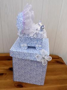 Baby Boy Exploding Box with Baby Shoe - CUP352349_452 | Craftsuprint