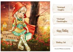 Red Riding Hood Card - Photo by Diana Holmes