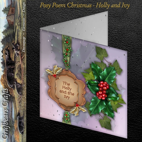 Posy Poem Christmas - Holly and Ivy - CUP1062006_76873 | Craftsuprint