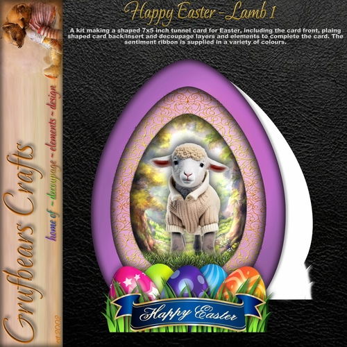 Happy Easter - Lamb 1 - CUP1202243_76873 | Craftsuprint