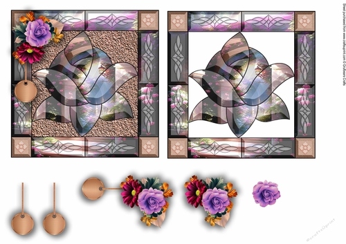 Rose Window 5x5 - 6 - CUP1209333_76873 | Craftsuprint