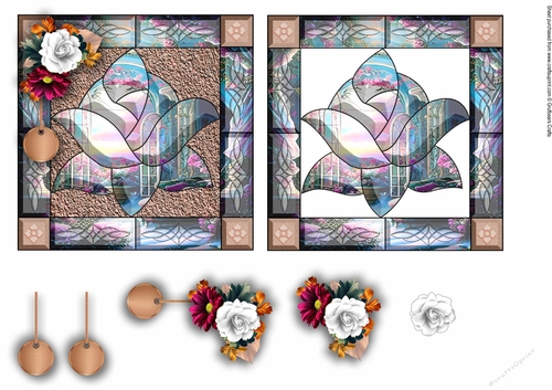 Rose Window 5x5 - 7 - CUP1209334_76873 | Craftsuprint