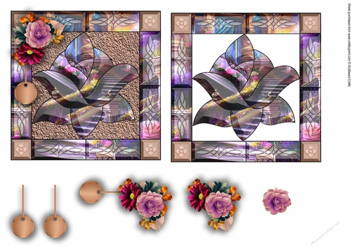 Rose Window 5x5 - 8 - CUP1209335_76873 | Craftsuprint