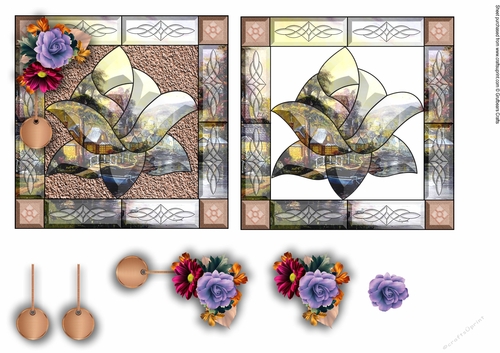 Rose Window 5x5 - 9 - CUP1209336_76873 | Craftsuprint