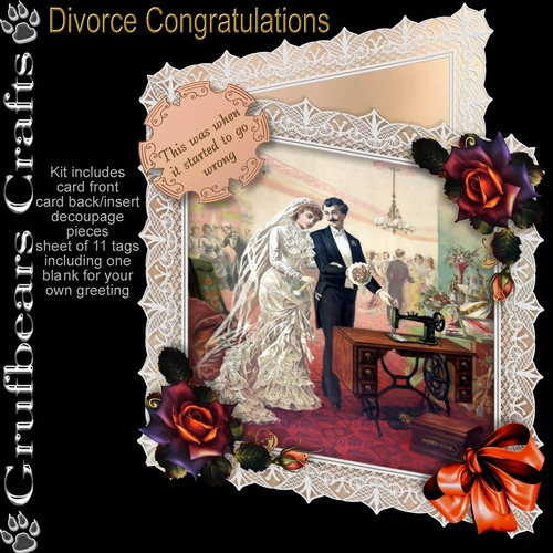 Divorce Congratulations C - CUP966206_76873 | Craftsuprint
