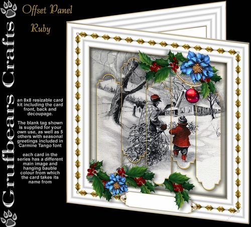 Offset Panel Christmas - Ruby - CUP988190_76873 | Craftsuprint