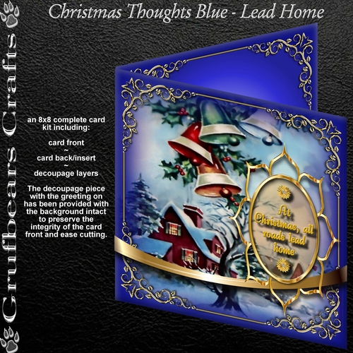 Christmas Thoughts Blue - Lead Home - CUP995780_76873 | Craftsuprint