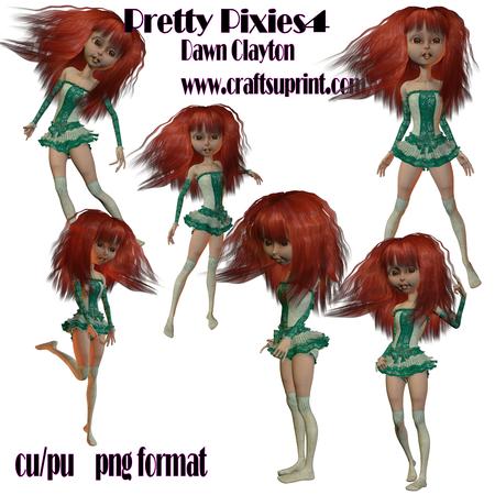 Pretty Pixies 4 - CUP187646_961 | Craftsuprint