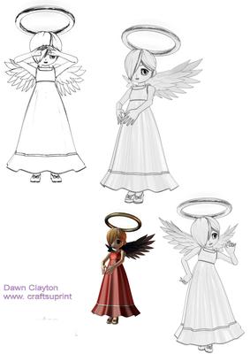 Emily the Angel 1 - CUP266104_961 | Craftsuprint
