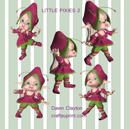 Little Pixies 2 - CUP382112_961 | Craftsuprint