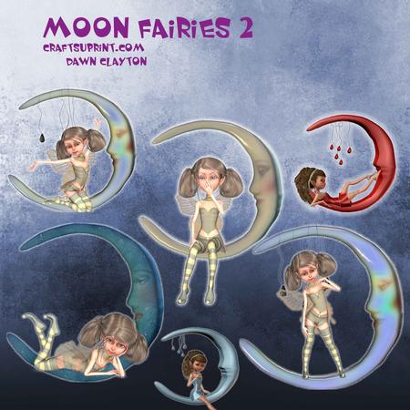 Moon Fairies 2 - CUP422236_961 | Craftsuprint