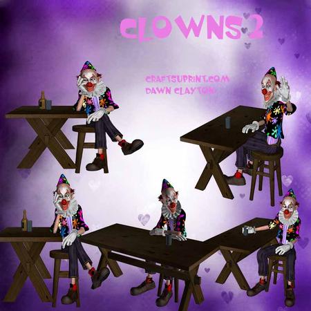 Clowns 2 - CUP426796_961 | Craftsuprint