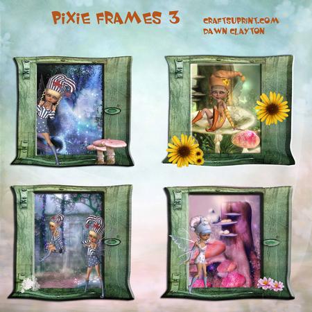 Pixie Frames 3 - CUP433752_961 | Craftsuprint