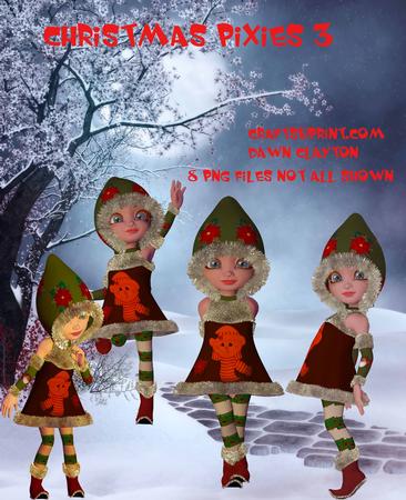 Christmas Pixies 3 - CUP453122_961 | Craftsuprint