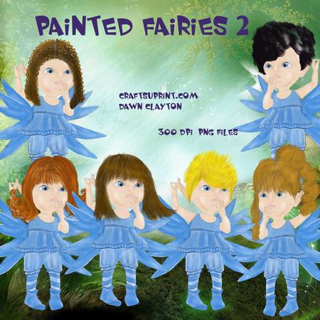Painted Fairies 2 - CUP521063_961 | Craftsuprint