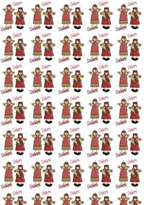 Merry Christmas Sisters - Backing Paper - CUP119347_351 | Craftsuprint