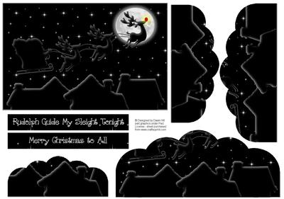 Rudolph Guide My Sleigh Tonight - CUP158864_351 | Craftsuprint
