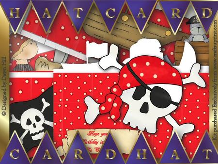 Hat Card Kit - Jolly Roger - CUP161104_351 | Craftsuprint
