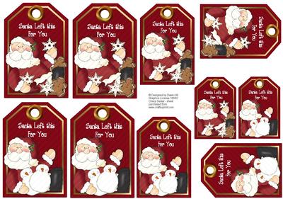 Santa Left This for You - Gift Tags - CUP163527_351 | Craftsuprint