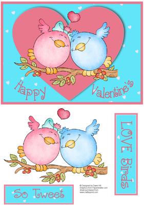 Love Birds - Valentines - CUP167949_351 | Craftsuprint
