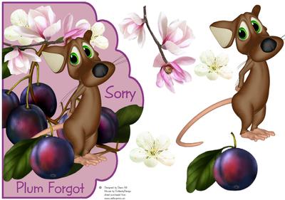 Sorry Plum Forgot - CUP216100_351 | Craftsuprint