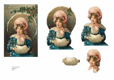 Victorian Lady in Blue - CUP32601_351 | Craftsuprint
