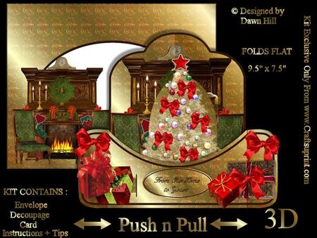 3D Push Pull - Christmas by the Fireside - CUP364686_351 | Craftsuprint