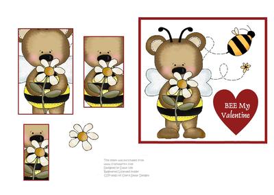 Love Bug - Teddy Bear Bee - CUP43927_351 | Craftsuprint