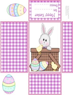 Happy Easter Bunny Gift/money Wallet - CUP44722_351 | Craftsuprint