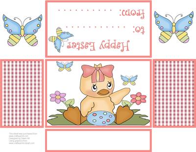 Easter Chick Gift/money Envelope - CUP44902_351 | Craftsuprint