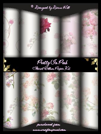 Pretty in Pink - Floral Vellum Paper Set - CUP70197_351 | Craftsuprint