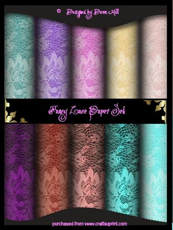 Fancy Lace Backing Paper Set - CUP75900_351 | Craftsuprint