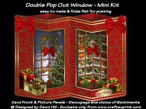 Double Window Pop Out Mini Kit - Christmas Room with a View - Photo by ...