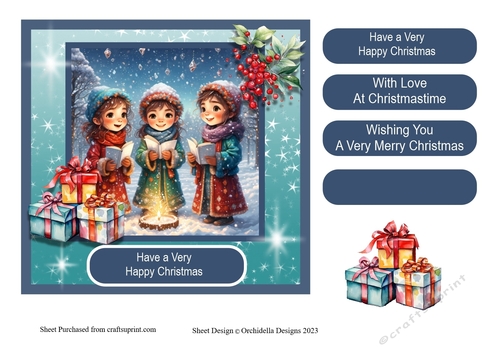 Carol Singers Christmas - CUP1261184_1459 | Craftsuprint