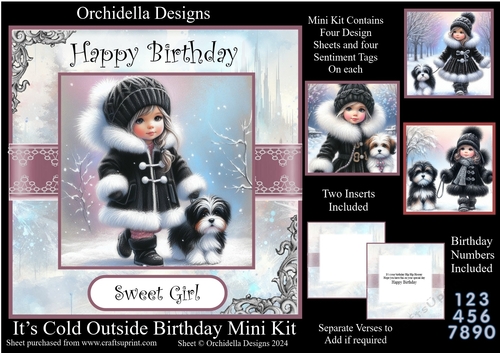 Its Cold Outside Birthday - CUP1289273_1459 | Craftsuprint