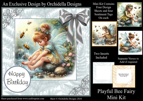 Playful Bee Fairy - CUP1298638_1459 | Craftsuprint