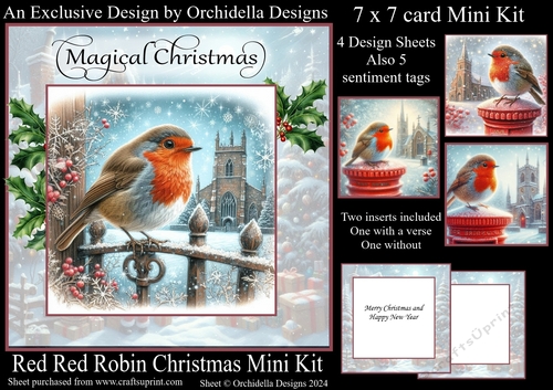 Red Red Robin Christmas - CUP1312951_1459 | Craftsuprint