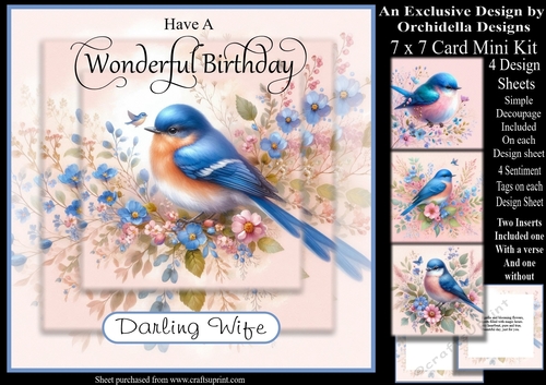 Bluebird Birthday - CUP1343762_1459 | Craftsuprint